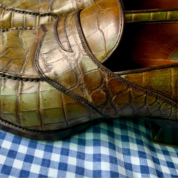 Tom Ford | Shoes | Vintage Genuine Tom Ford Alligator Penny Loafer M ...